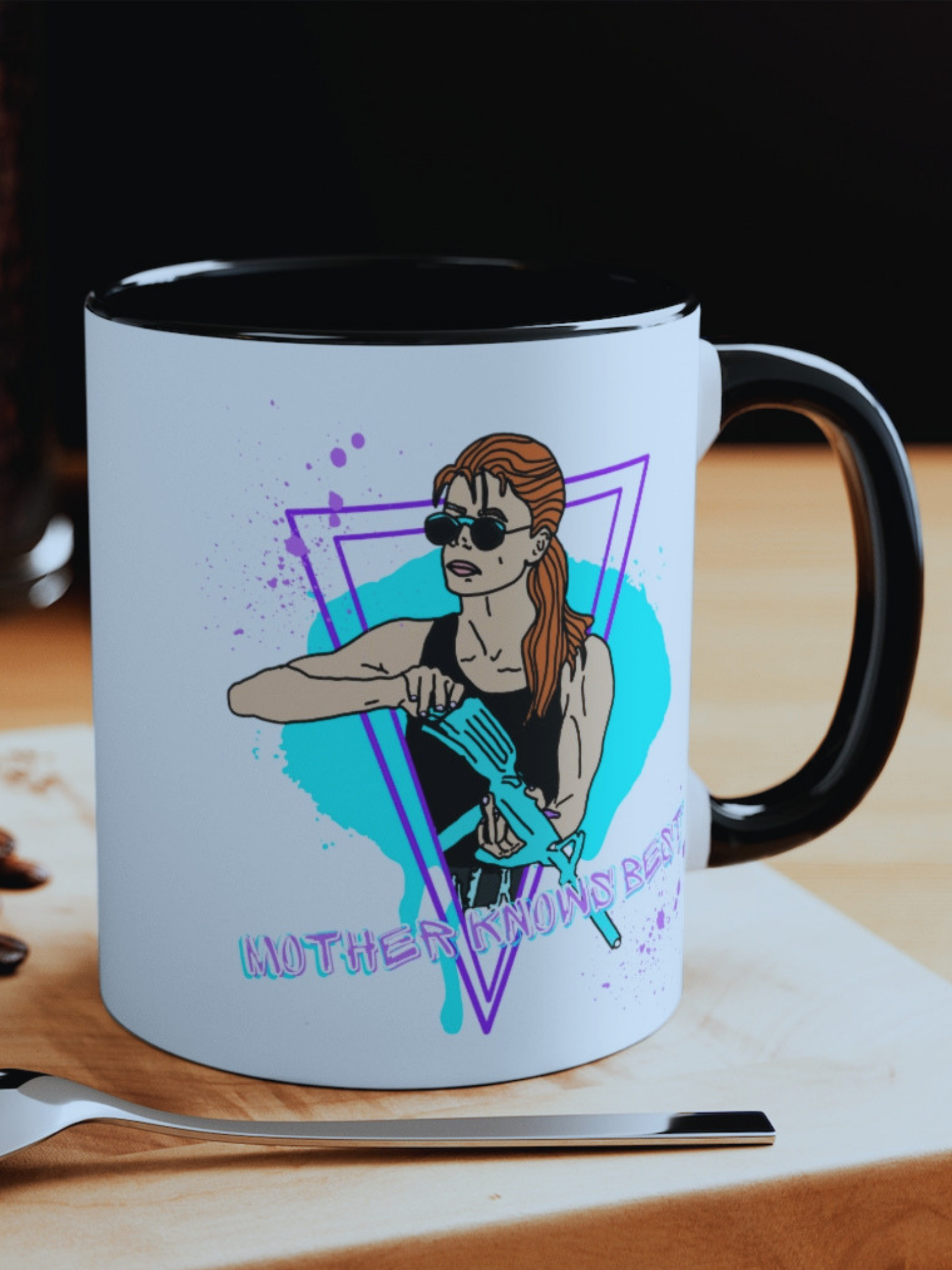 Sarah Connor "Mother Knows Best" Coffee & Tea Mug – HauntedFembot